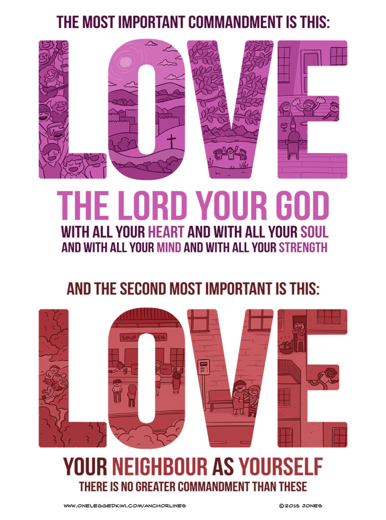 The Greatest Commandment - Illustrated - Dan Jones Illustration